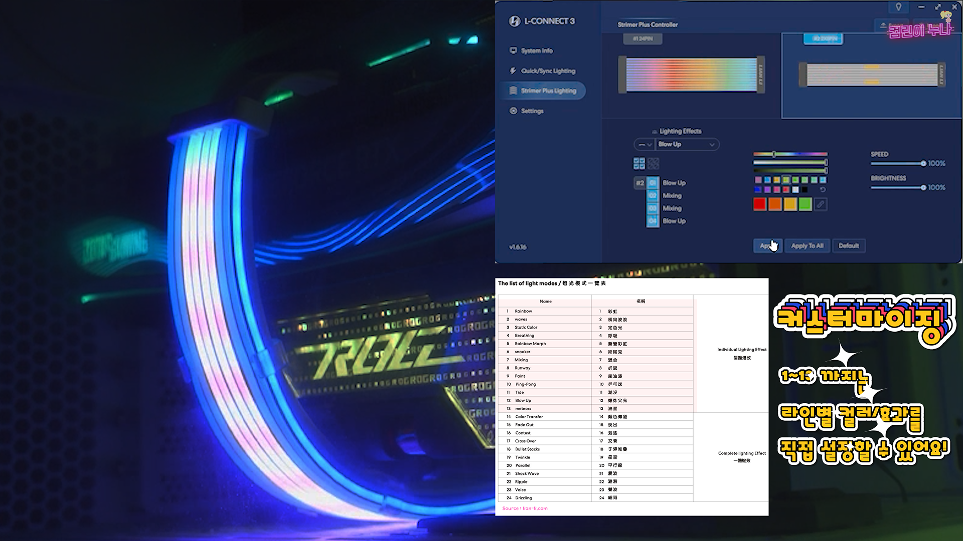 RTX 4090 리안리 스트리머 플러스 V2, L-커넥트3 컨트롤러 후기(RTX 4090, 4080, 4070 ti RGB ...